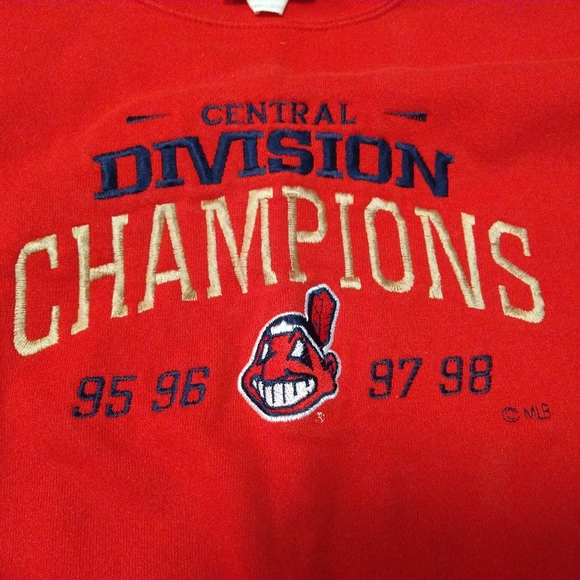 Lee | Sweaters | Vintage Cleveland Indians 998 Lee Sport Division ...